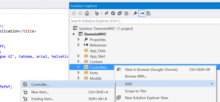 [ASP.NET MVC] Phần 3: Thêm mới Controller (điều khiển) | DAMMIO